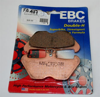 EBC FA407HH Double-H Sintered Metal Front Brake Pads / Shoes ...