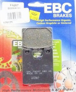 EBC FA267 Kevlar Organic Rear Brake Pads / Shoes | MotorcycleTire.com