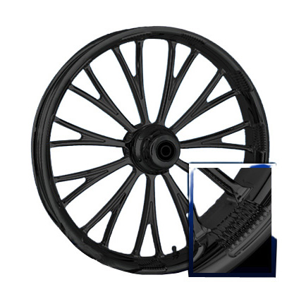 RC Components Dynasty Accent Black Forged Aluminum Wheels - Front or ...