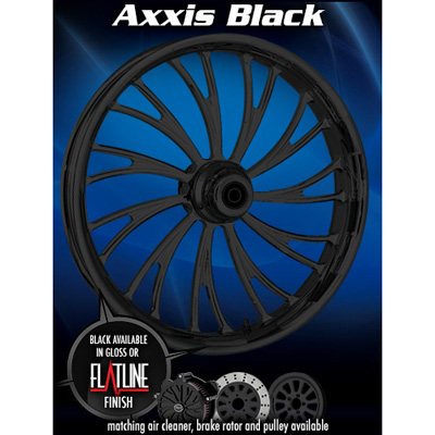 MotorcycleTire.com: RC Components Axxis Black Forged Aluminum Wheels - Front or Rear