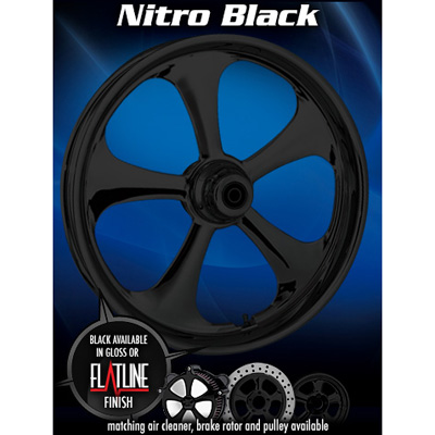 MotorcycleTire.com: RC Components Nitro Black Forged Aluminum Wheels ...